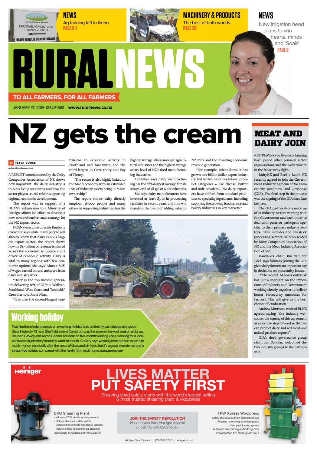 Rural News 15 January 2019 by Rural News Group - Issuu