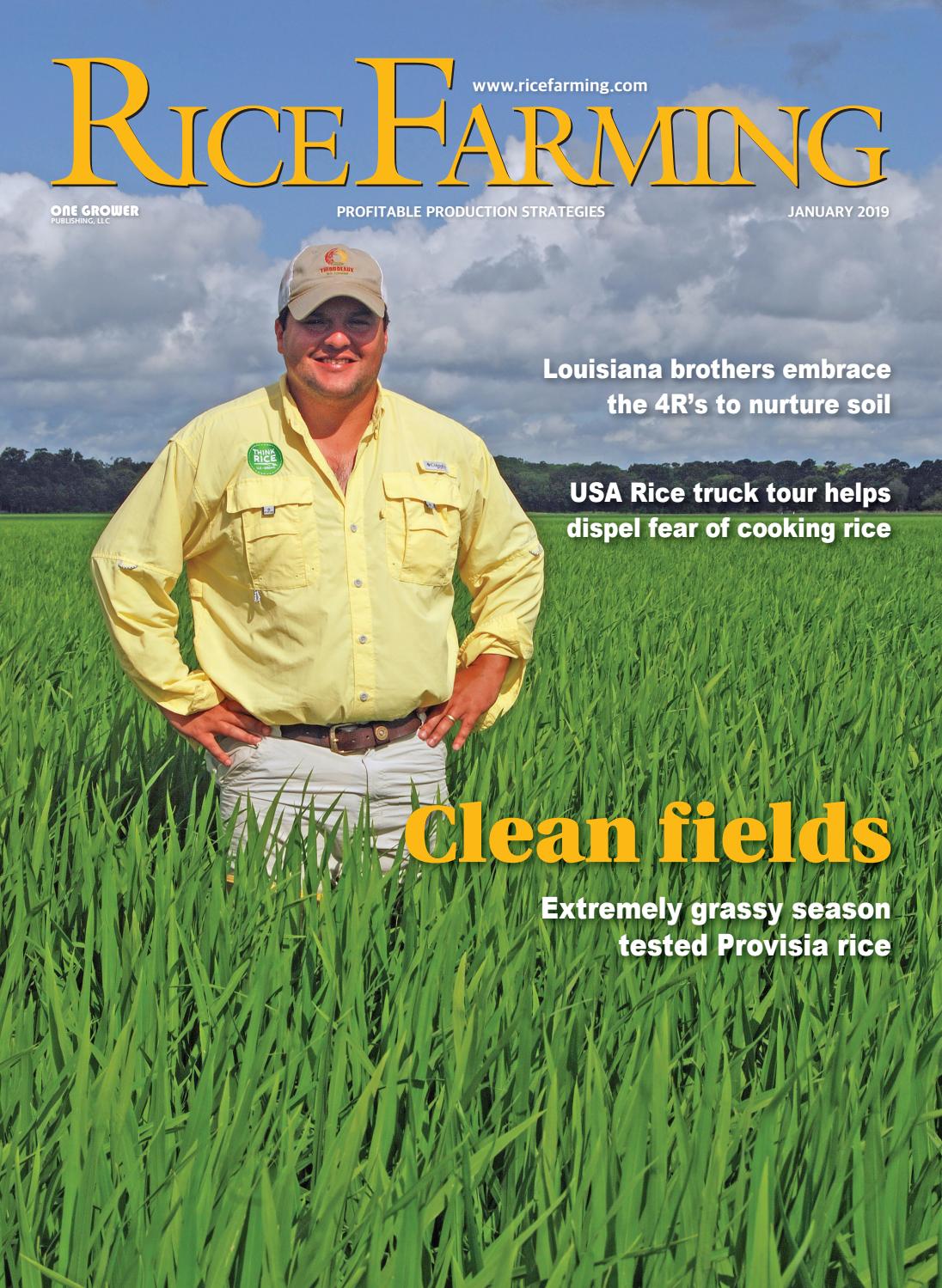 Rice Farming January 2019 by One Grower Publishing - Issuu