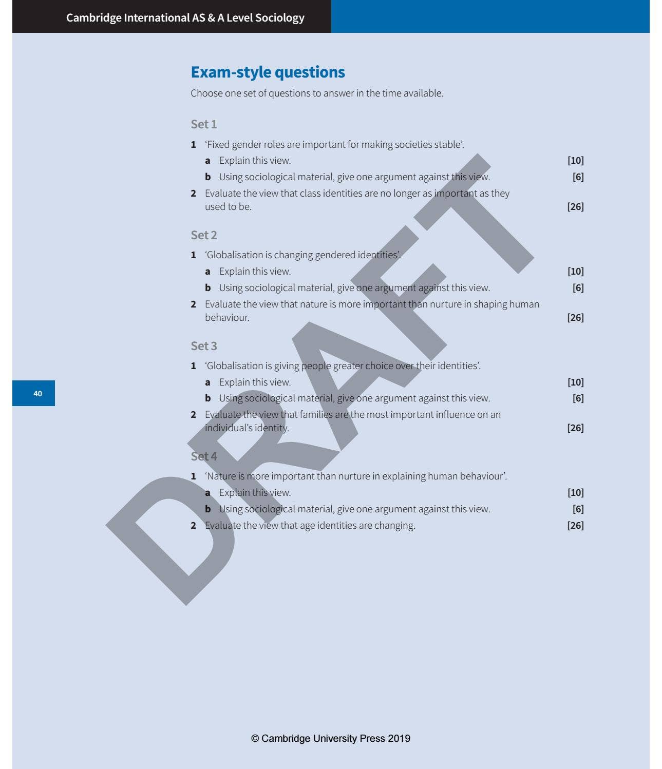 AS/A Level Sociology Coursebook sample by Cambridge International ...