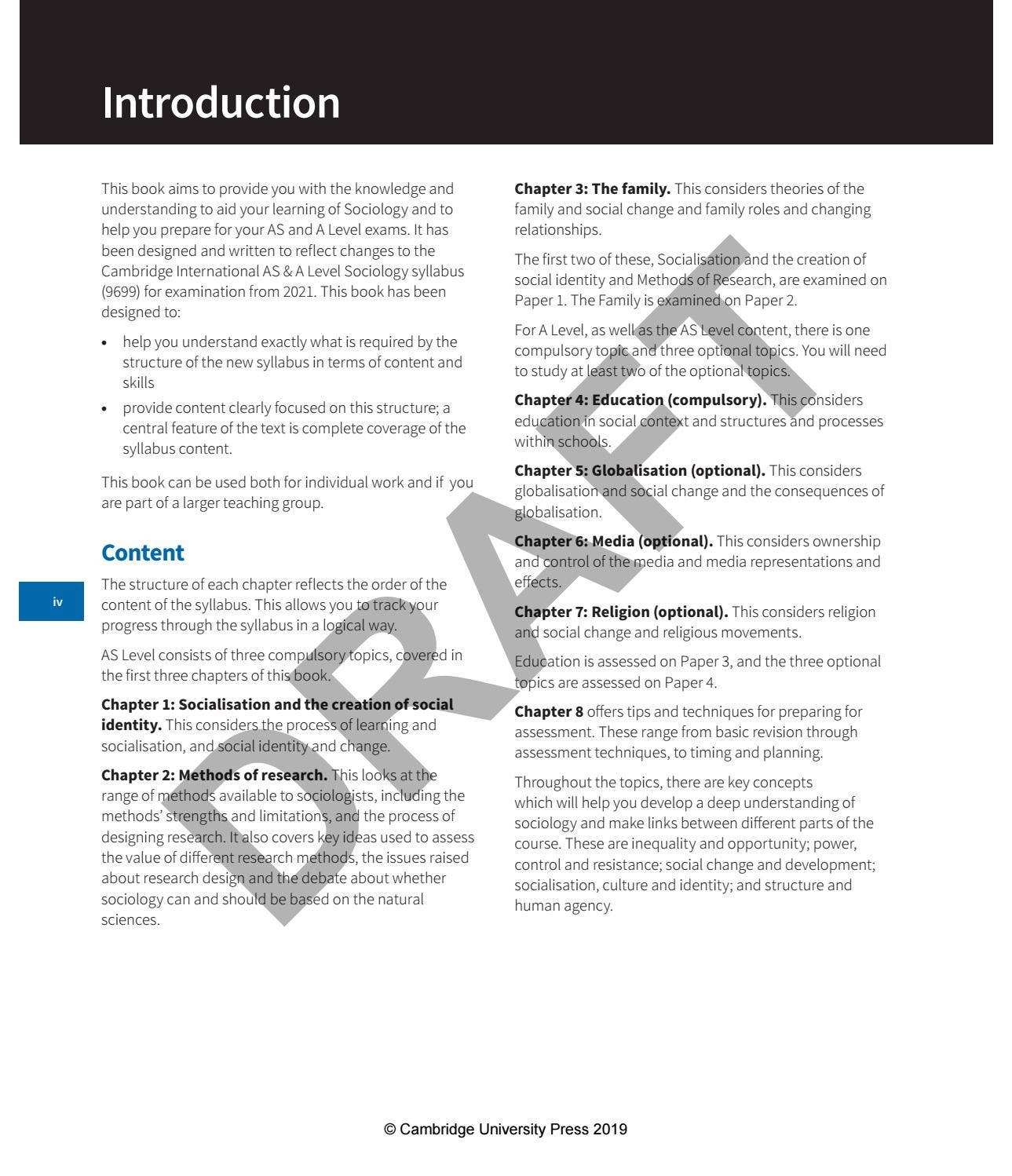 AS/A Level Sociology Coursebook sample by Cambridge International ...