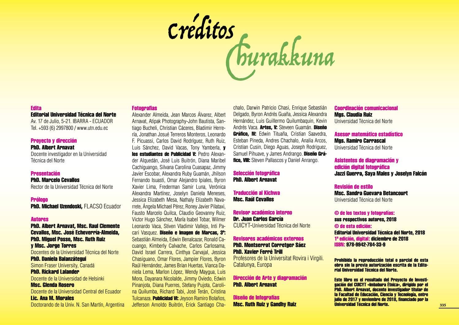 Imbabura Étnica by Editorial Universidad Técnica del Norte UTN - Issuu