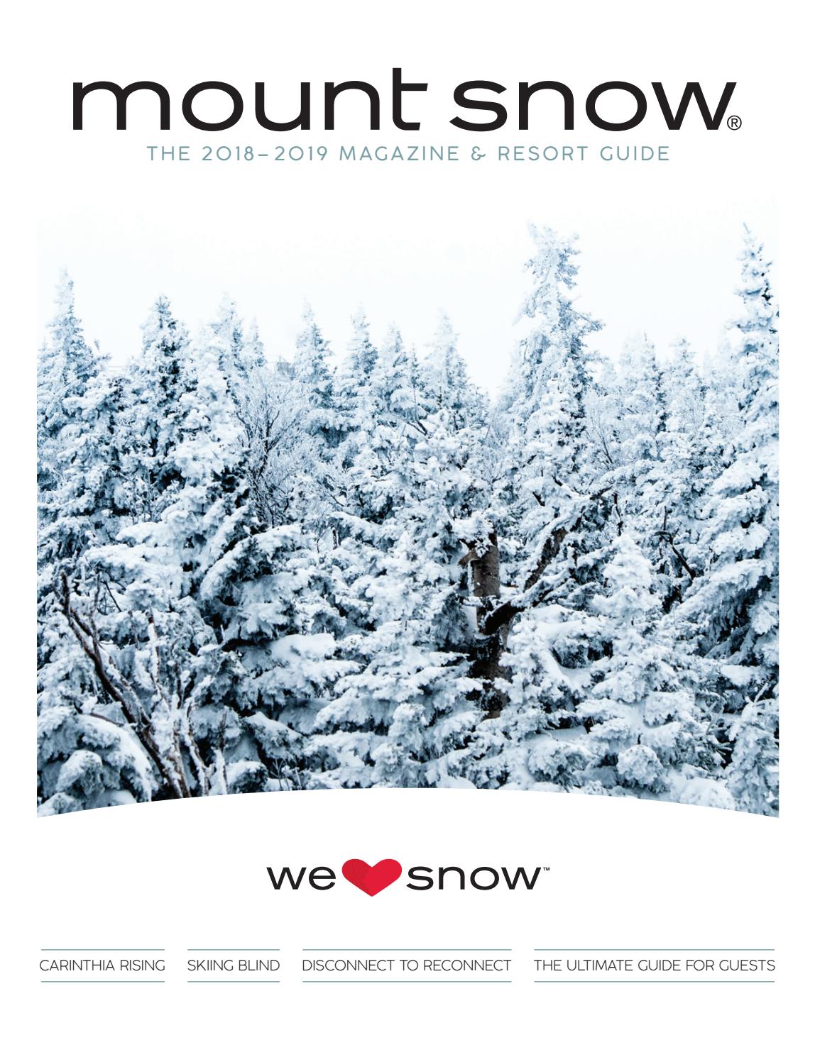 Mount Snow 2018-2019 Magazine & Resort Guide by Methodikal, Inc. - Issuu