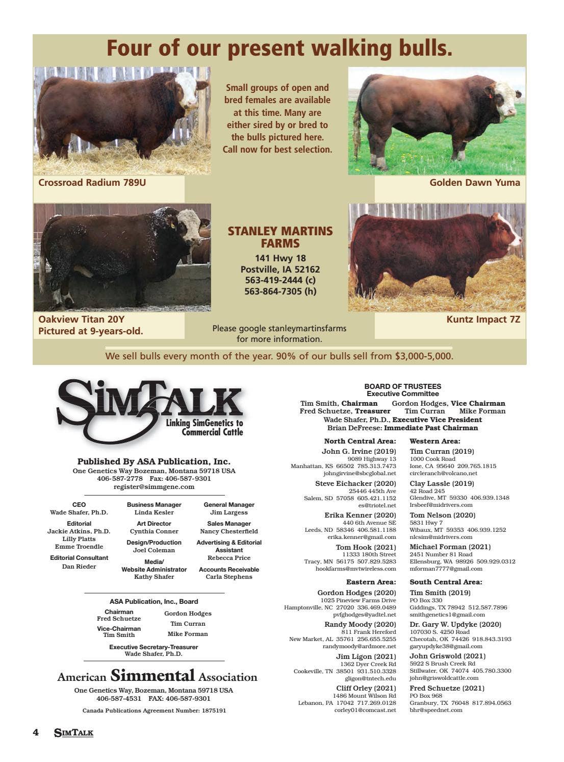 SimTalk, January 2019 by American Simmental Publication, Inc - Issuu