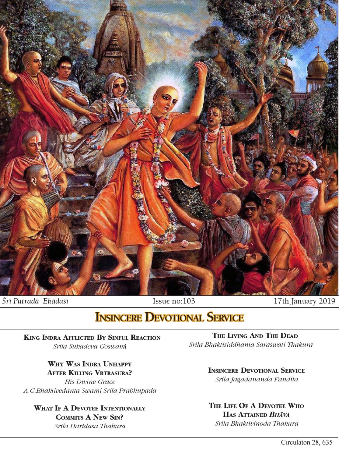 NBS#103 :: Insincere Devotional Service by ISKCON Bhagavata ...