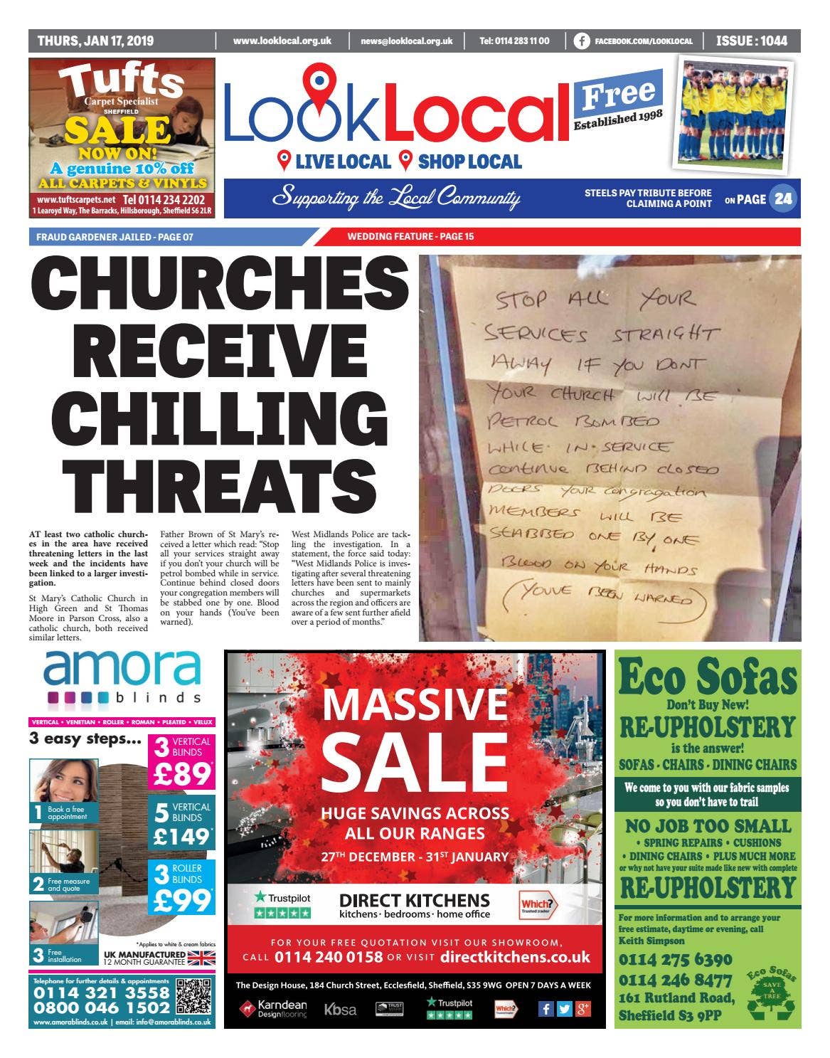 Issue 1044 Thursday 17 January 2019 by Look Local Newspaper - Issuu