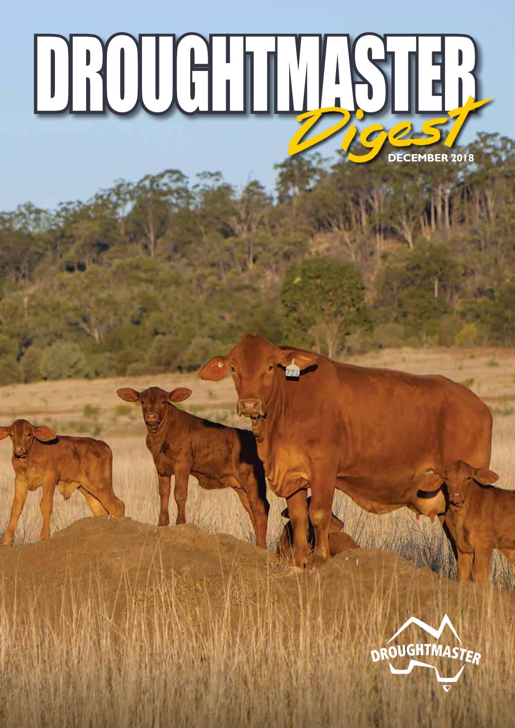 Droughtmaster Digest December 2018 by Droughtmaster Australia - Issuu