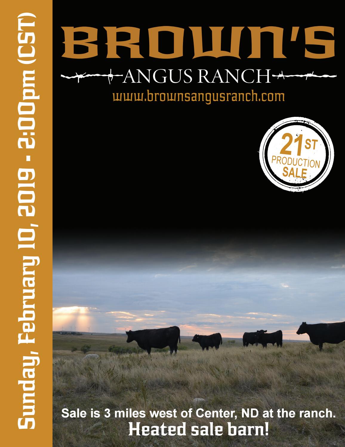 Brown's Angus Ranch 21st Production Sale by North Perth Angus - Issuu