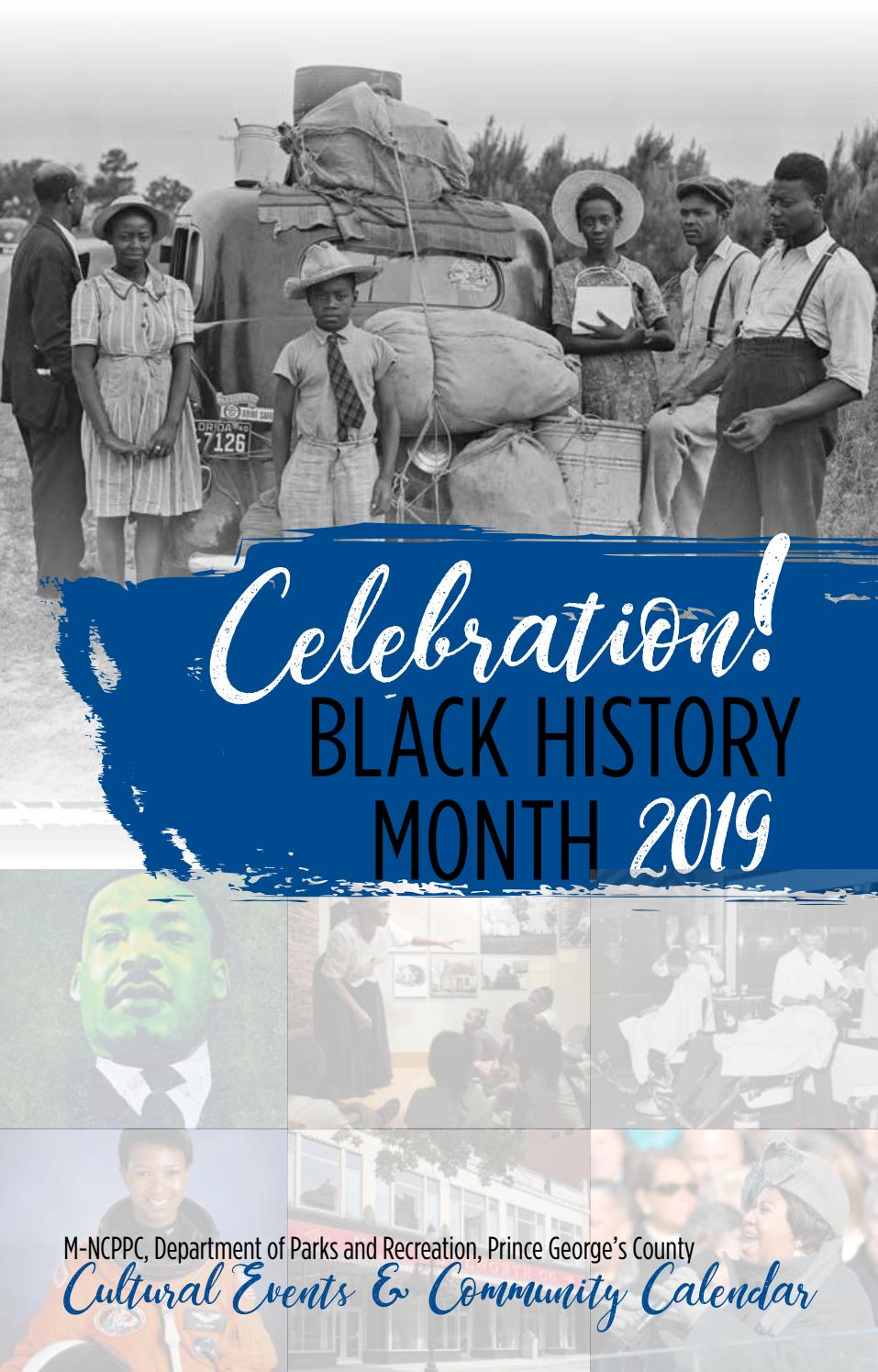 2019 Black History Month Cultural Events & Community Calendar by M ...