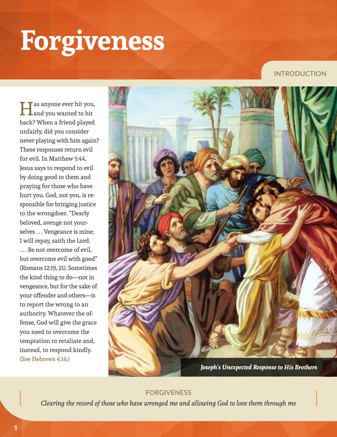 Forgiveness - Biblical Character Curriculum by Institute in Basic Life ...