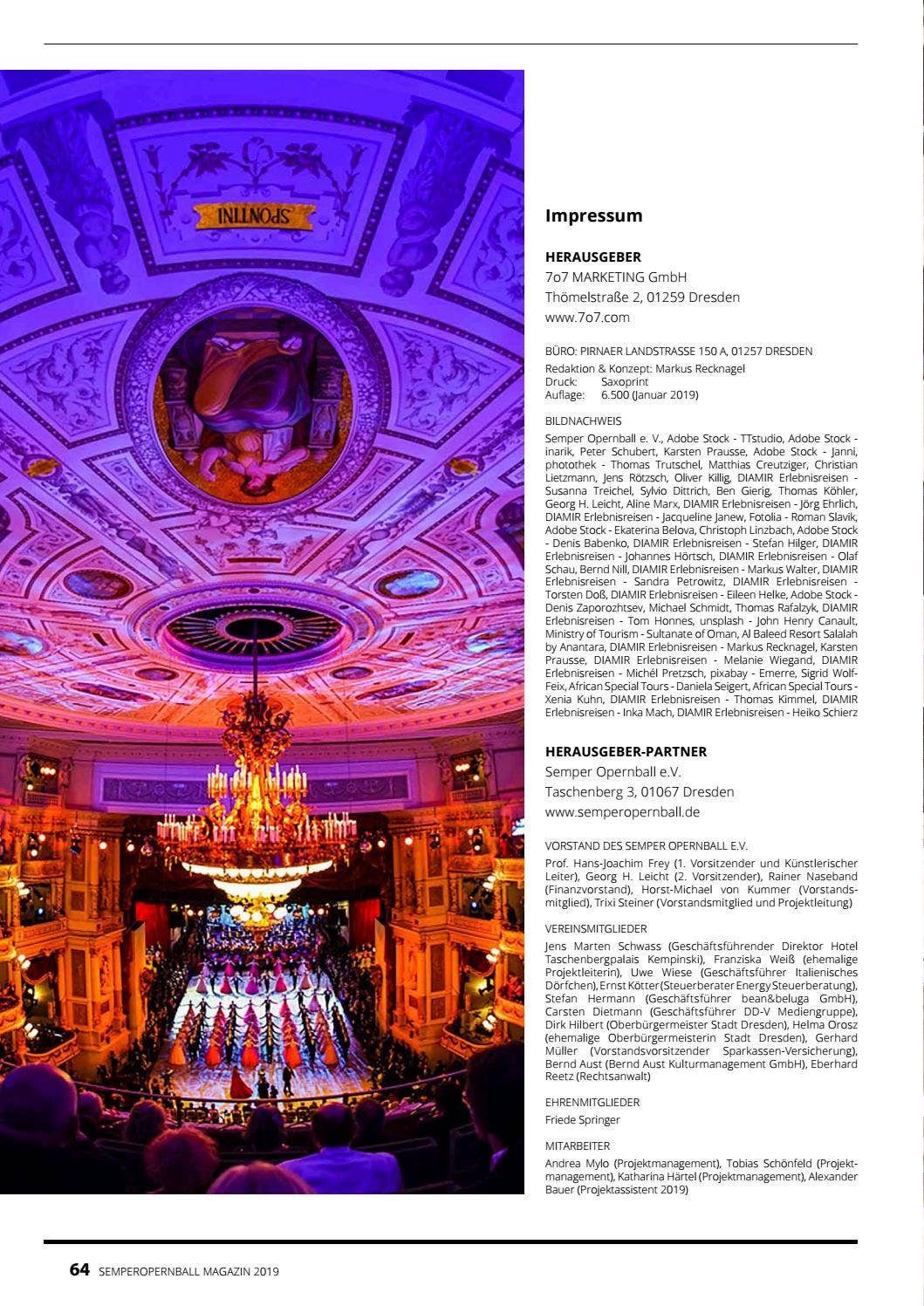SemperOpernball Magazin 2019 by 7o7 MARKETING - Issuu