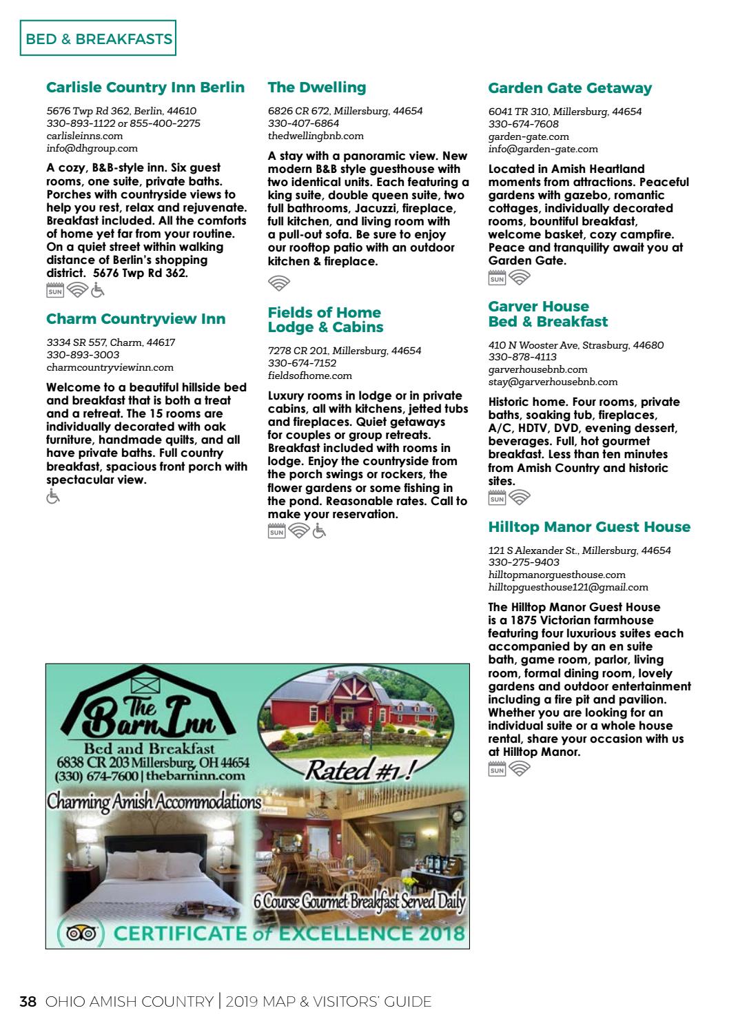 2019 Ohio Amish Country Map and Visitors Guide by Kurt Kleidon - Issuu