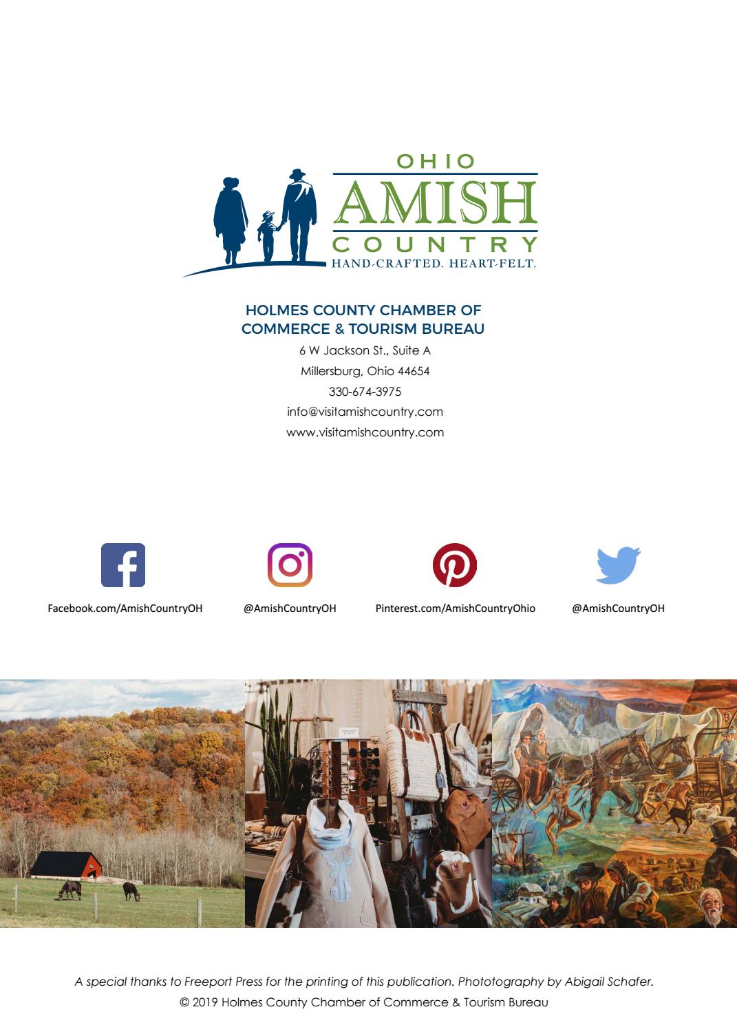 2019 Ohio Amish Country Map and Visitors Guide by Kurt Kleidon - Issuu