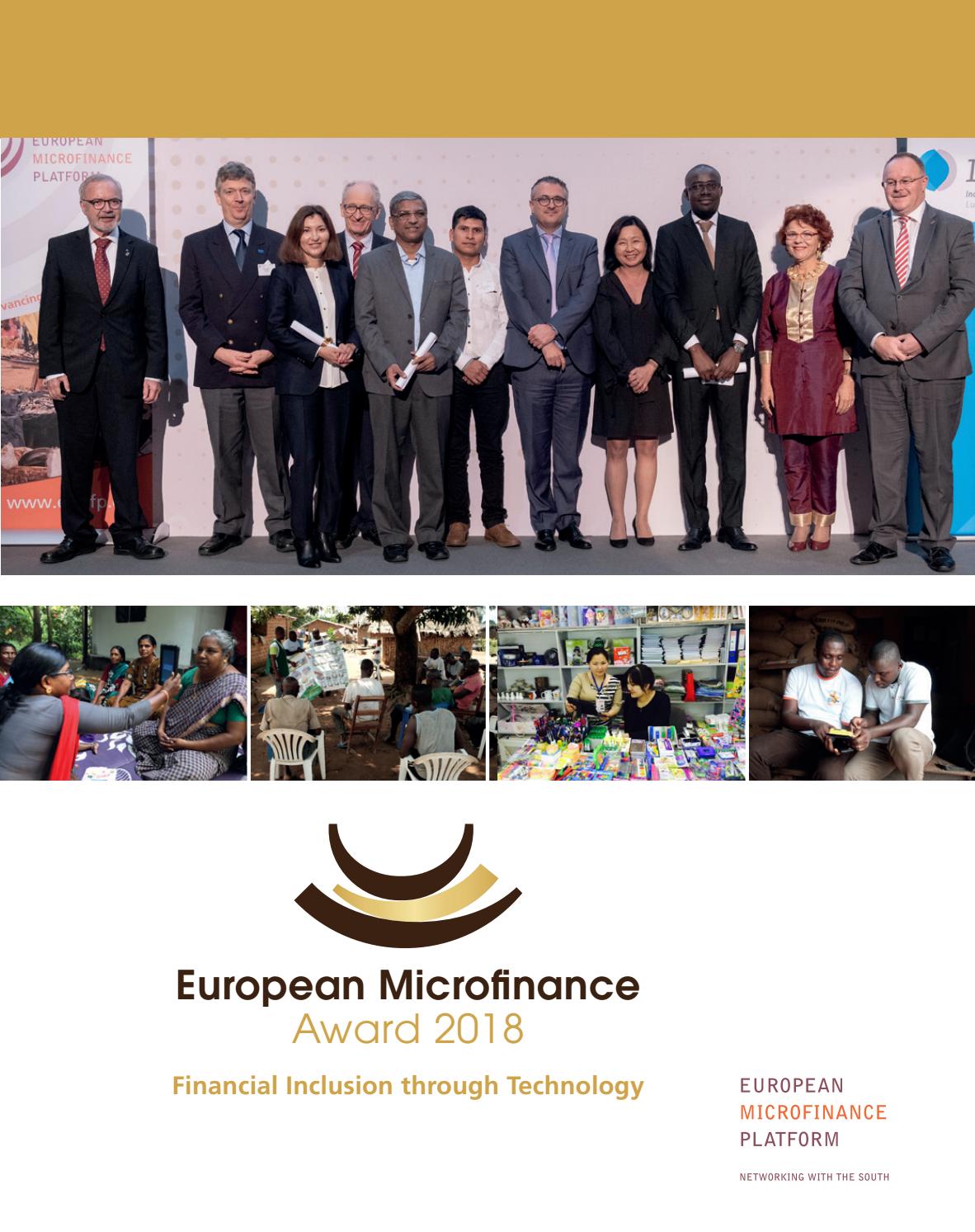 European Microfinance Award 2018 Brochure: Financial Inclusion through ...