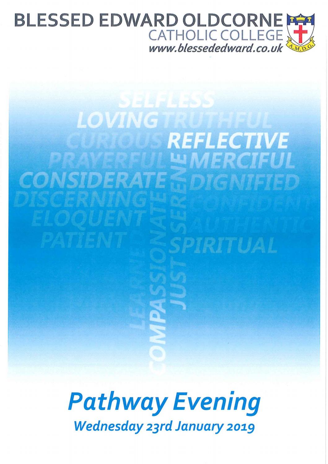 Pathways Booklet 2019 by Blessed Edward Oldcorne - Issuu