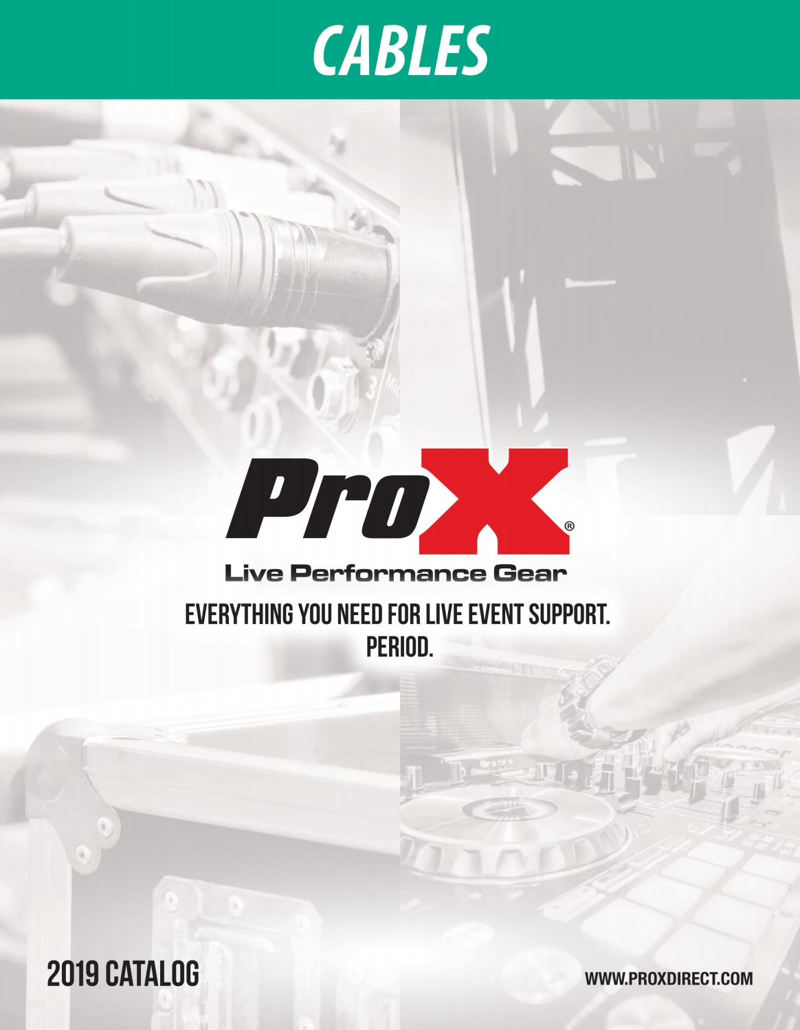 CABLES - ProX Catalog 2019 by ProX Live Performance Gear - Issuu