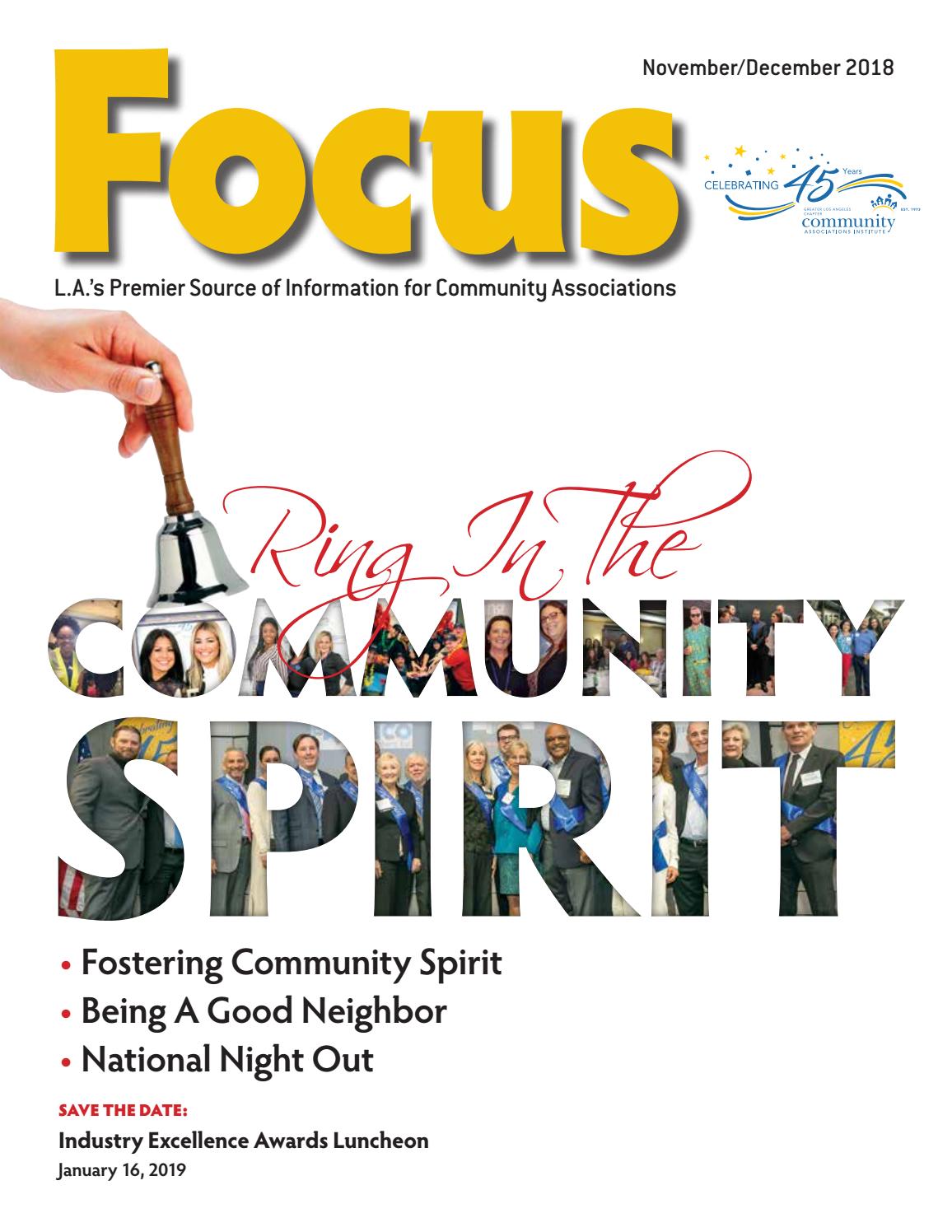 Focus Magazine - November/December 2018 by CAI Greater Los Angeles ...