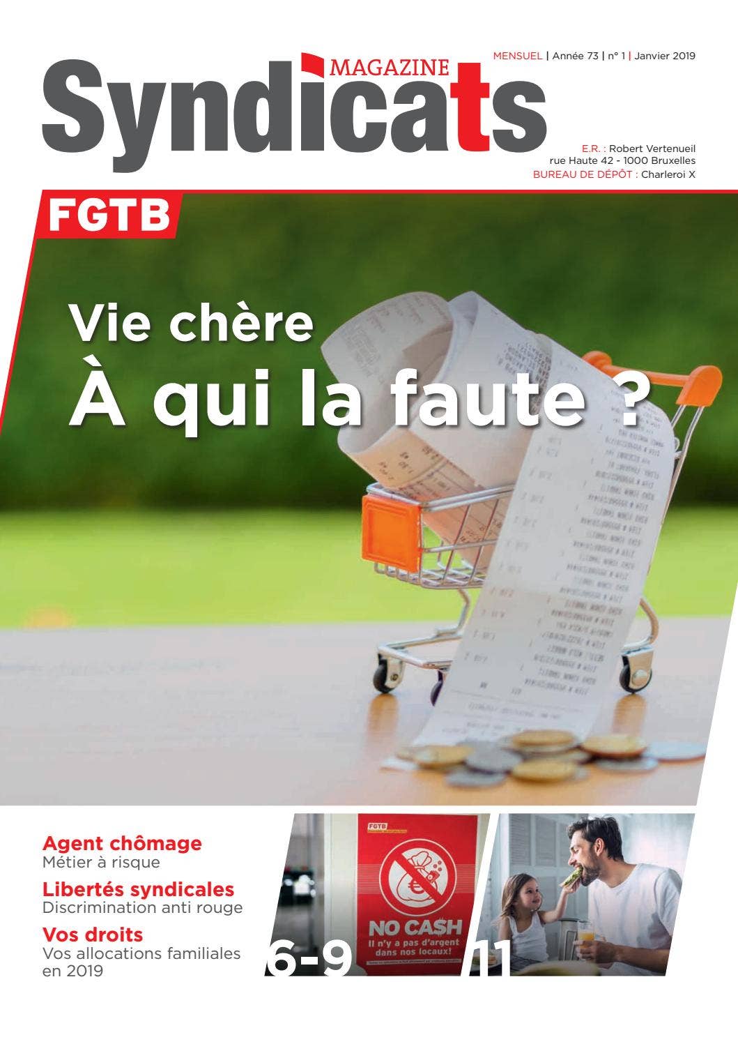 Syndicats FGTB n°1 - 2019 by FGTB - Issuu