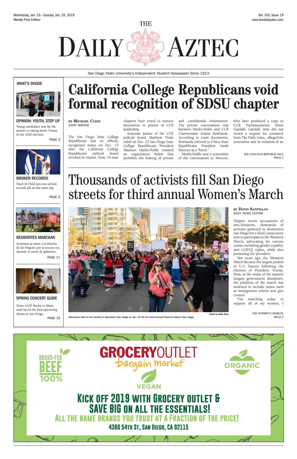 01-23-2019 by The Daily Aztec - Issuu