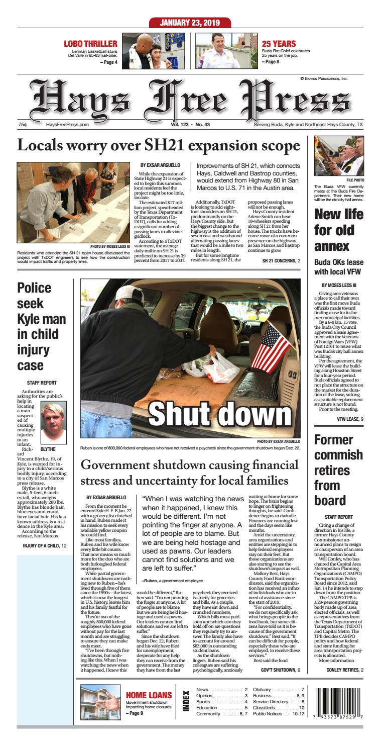 Hays Free Press January 23, 2019 by Hays Free Press/News-Dispatch - Issuu