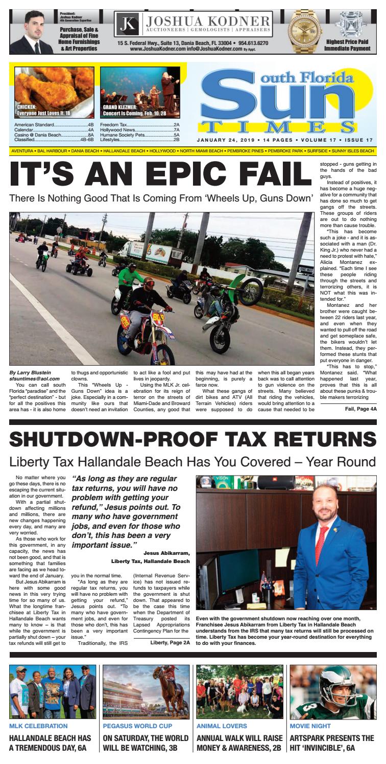 Sun Times Issue 01 24 19 by The South Florida Sun Times Newspaper - Issuu