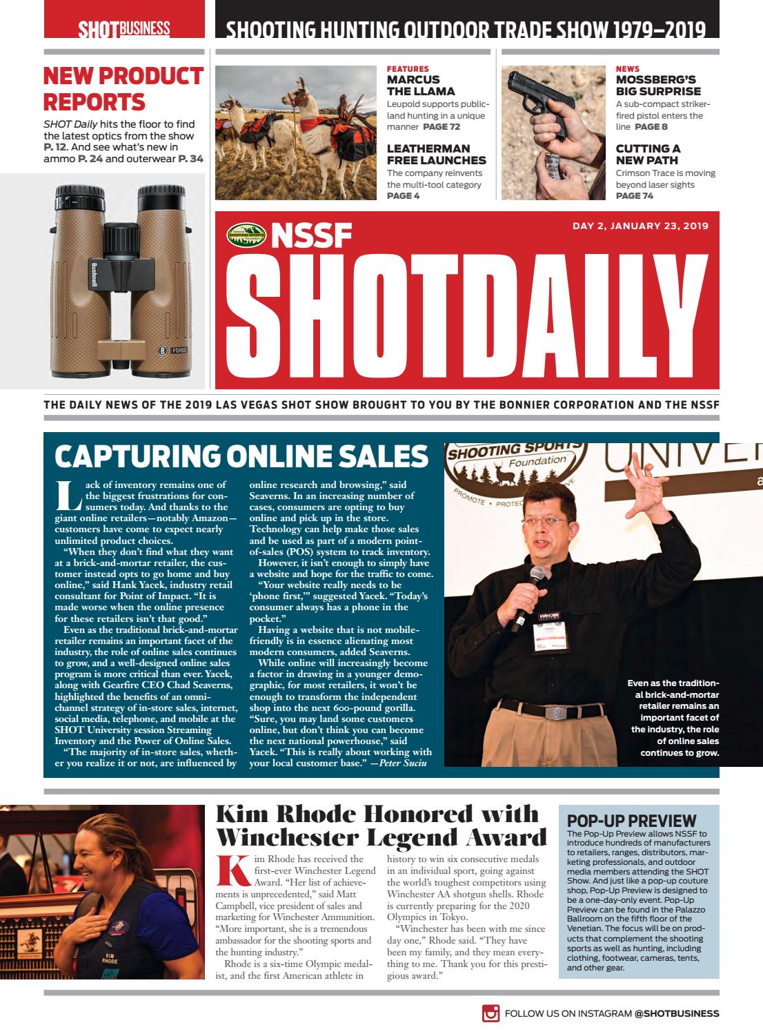 SHOT Daily - Day 2 - 2019 SHOT Show by SHOT Business - Issuu