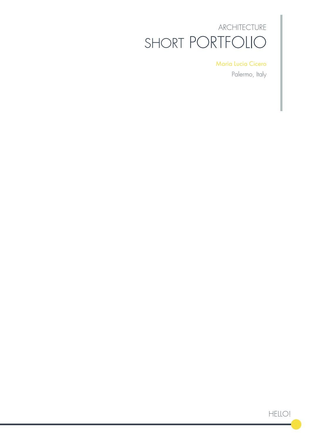 Maria Lucia Cicero_ Short Portfolio by MariaLucia Cicero - Issuu