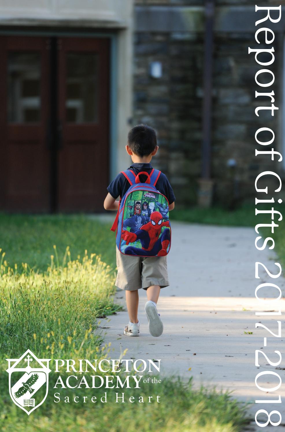 Report of Gifts 2017–18 by Princeton Academy of the Sacred Heart - Issuu