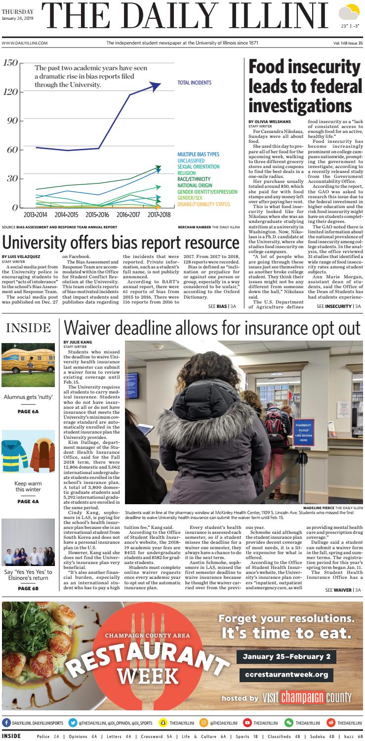 The Daily Illini: Volume 148 Issue 35 by The Daily Illini - Issuu