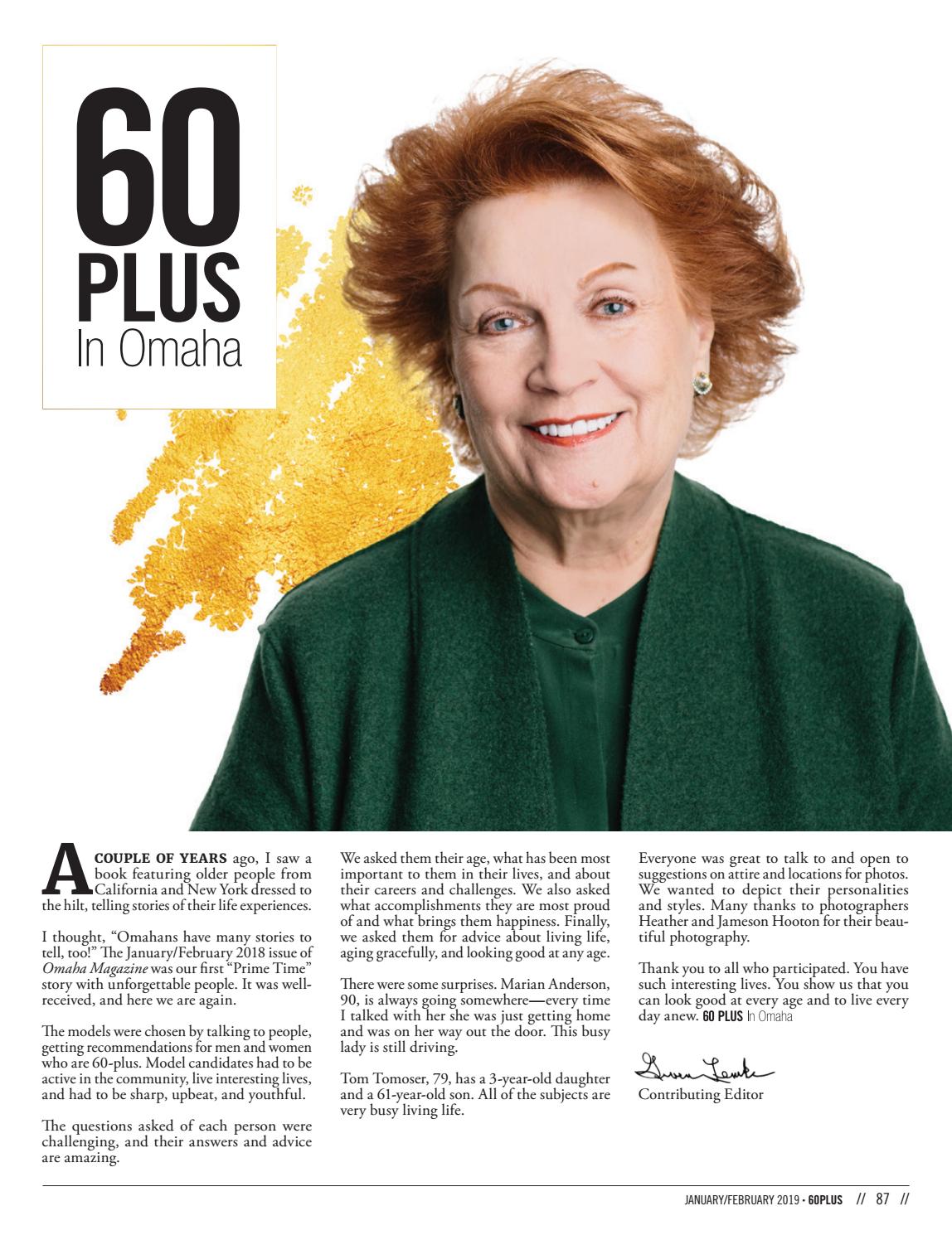 60 Plus Omaha - January/February 2019 by Omaha Magazine - Issuu