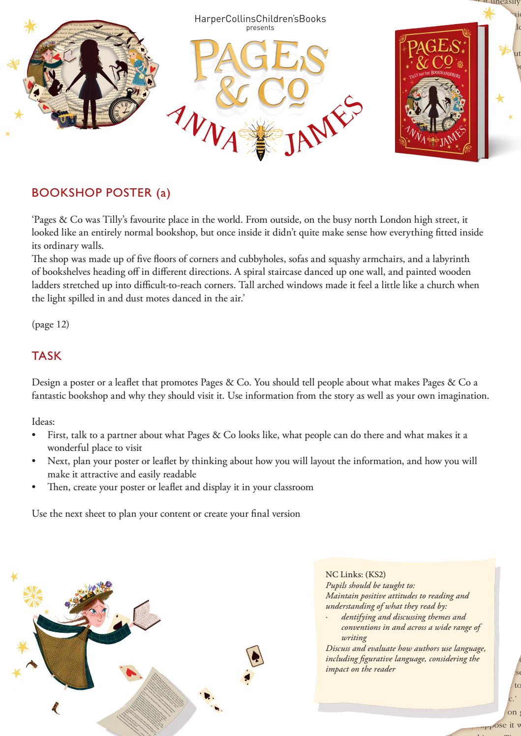 Pages & Co: Tilly and the Bookwanderers Teaching Resources by ...