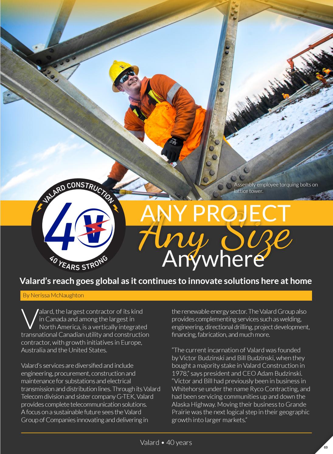 Valard - 40th Anniversary by Business in Calgary - Issuu
