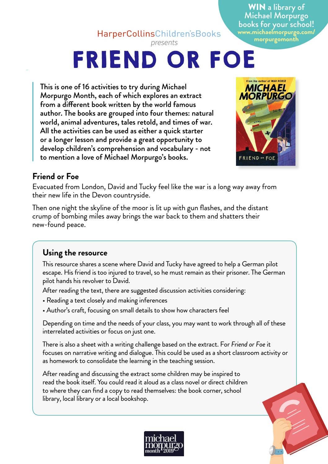 Friend or Foe by Michael Morpurgo - Teaching Resources (KS2) by ...