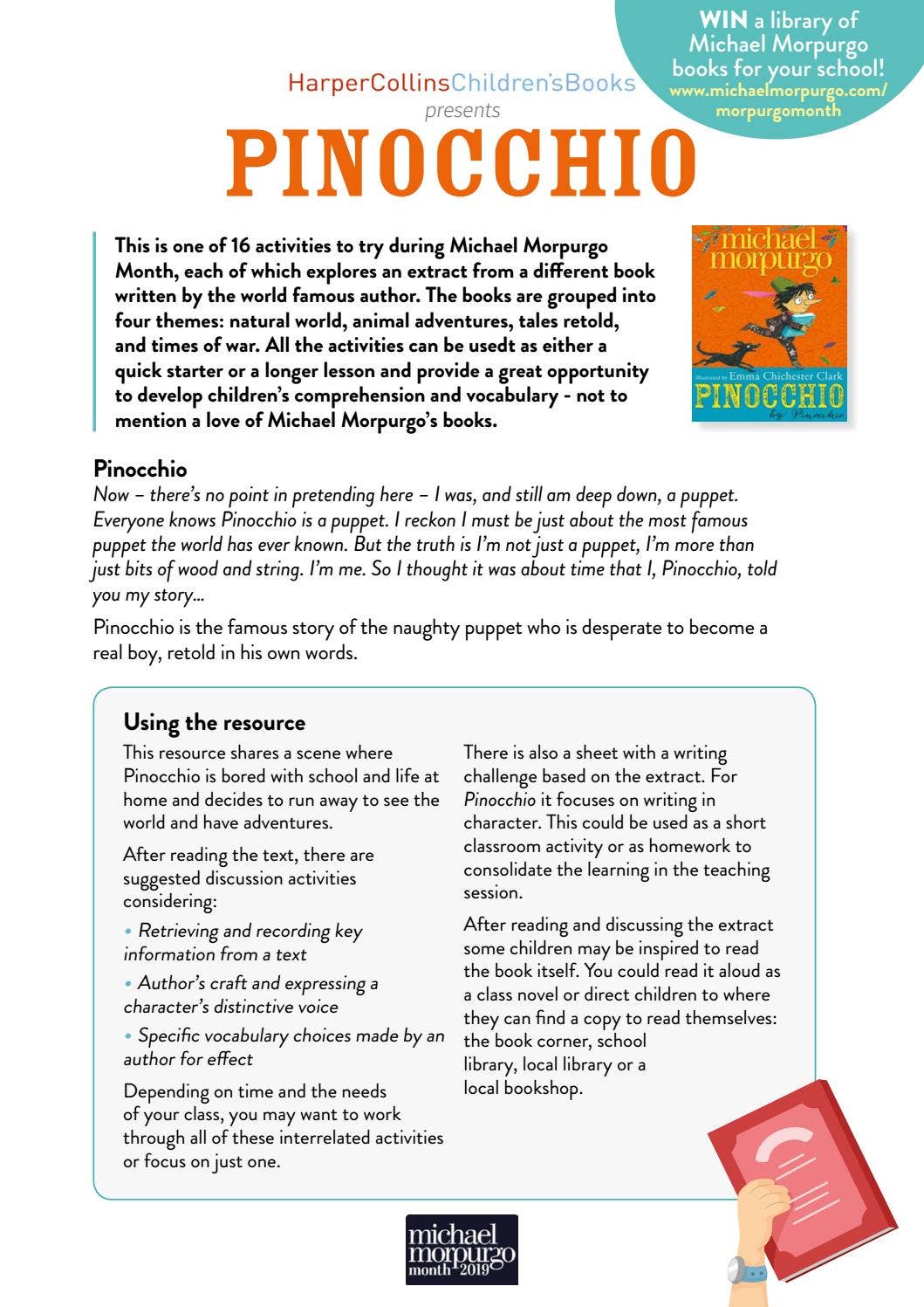 Pinocchio by Michael Morpurgo - Teaching Resources (KS2) by ...
