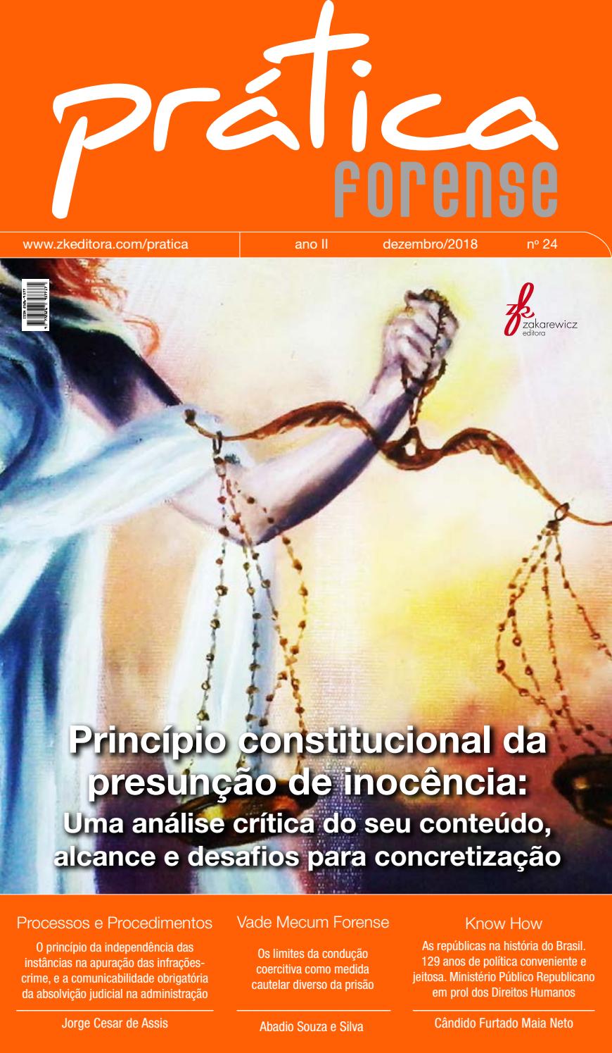 Revista Prática Forense nº 24. Ano II, 2018 by Alexsander Carvalho - Issuu