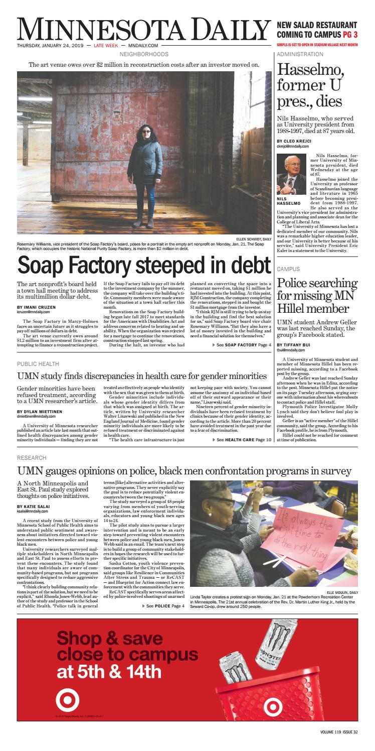 January 24, 2019 by The Minnesota Daily - Issuu