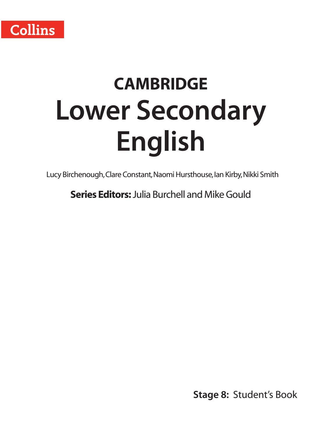 Collins Cambridge Lower Secondary English - Lower Secondary English ...