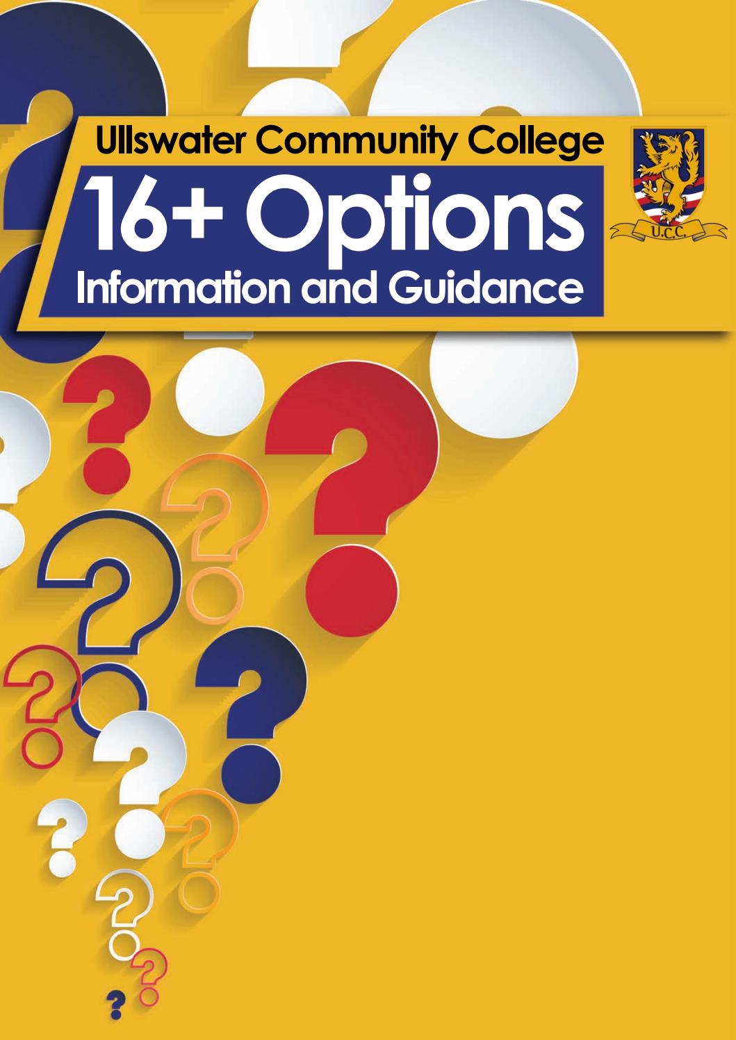 16+ Options by Ullswater Community College - Issuu