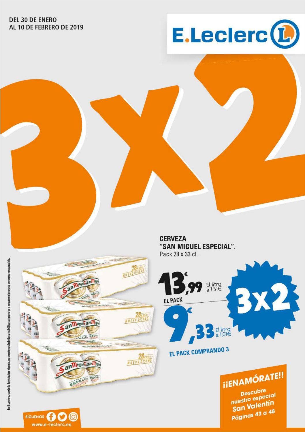 Catálogo E Leclerc enamorate de nuestro 3x2 by Ofertas Supermercados ...