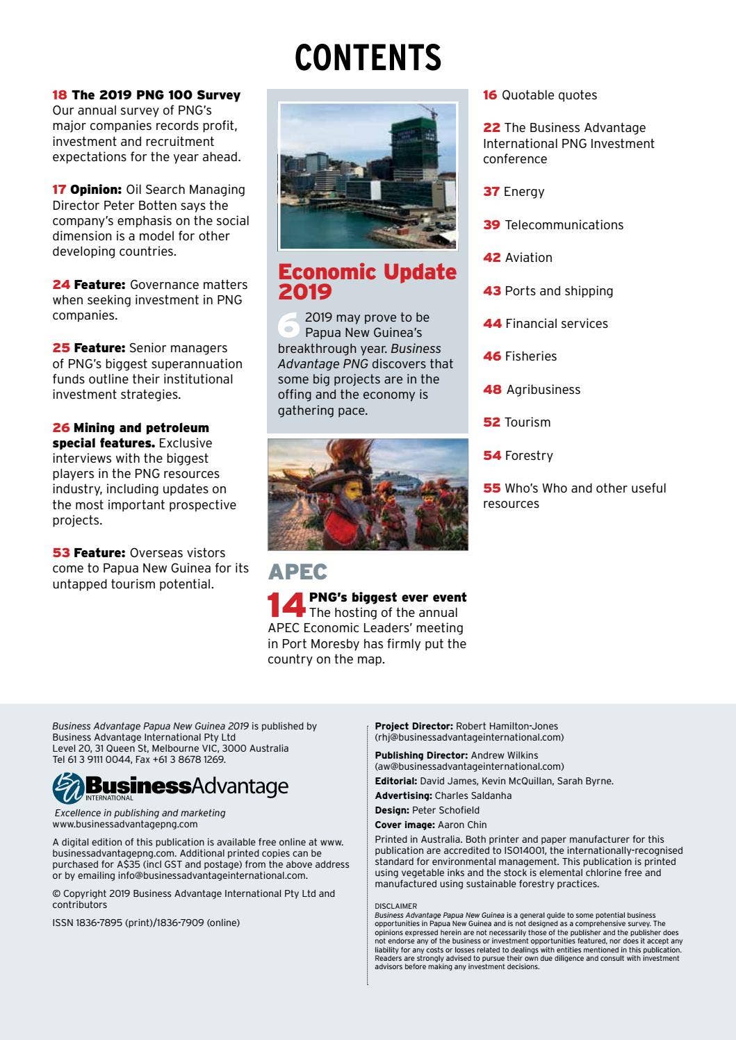 Business Advantage Papua New Guinea 2019 by Business Advantage ...
