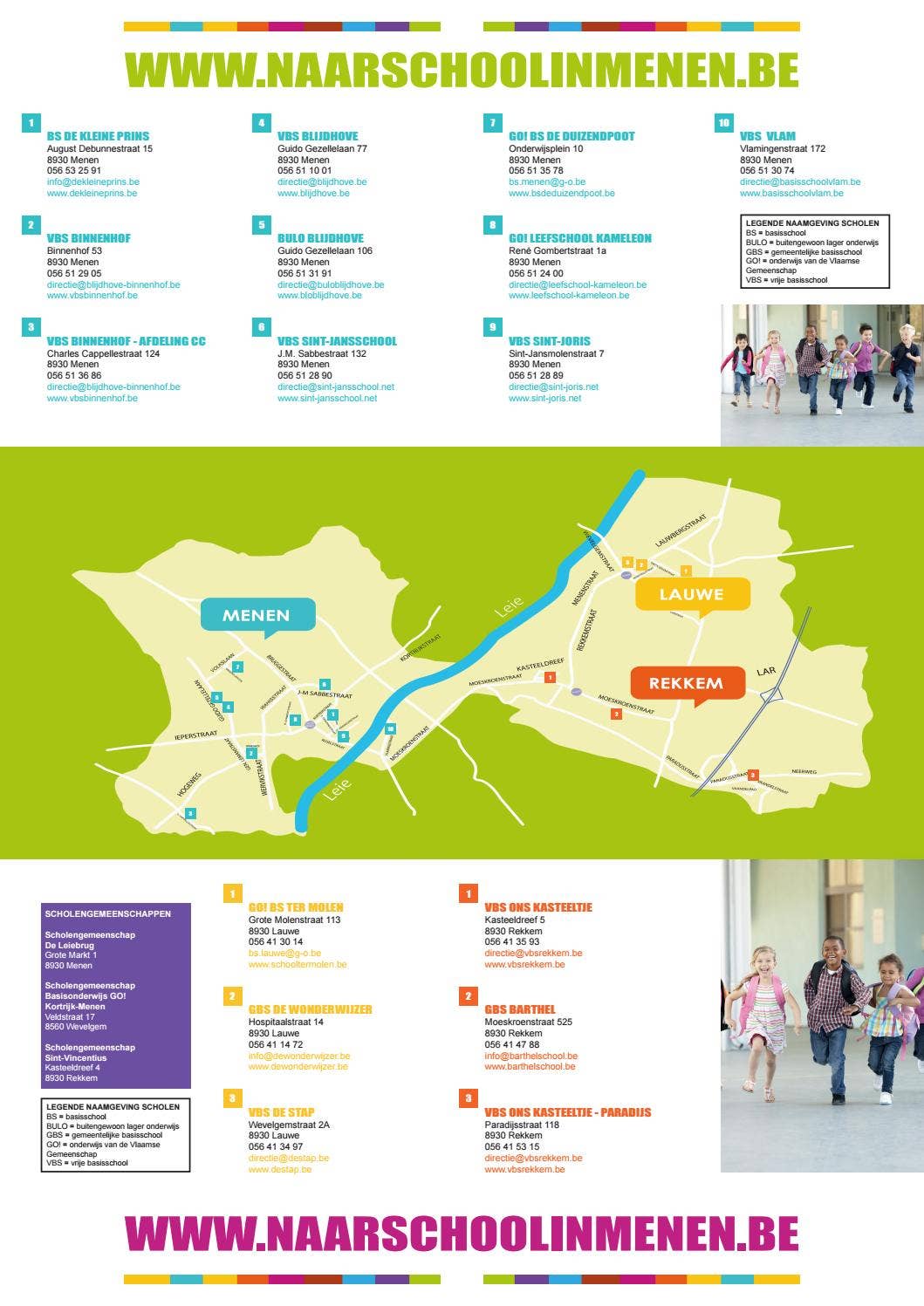 Basisscholenkaart 2019-2020 | Menen, Lauwe, Rekkem by Stad Menen - Issuu