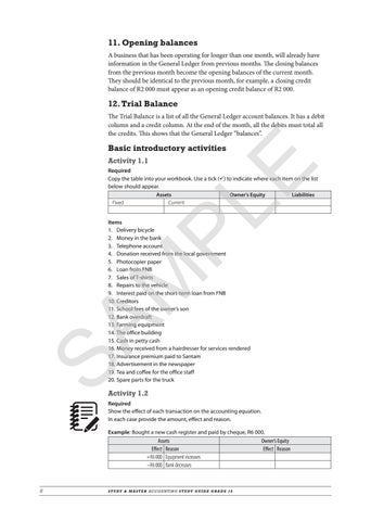 Study & Master Accounting Grade 10 Study Guide CAPS by Cambridge ...