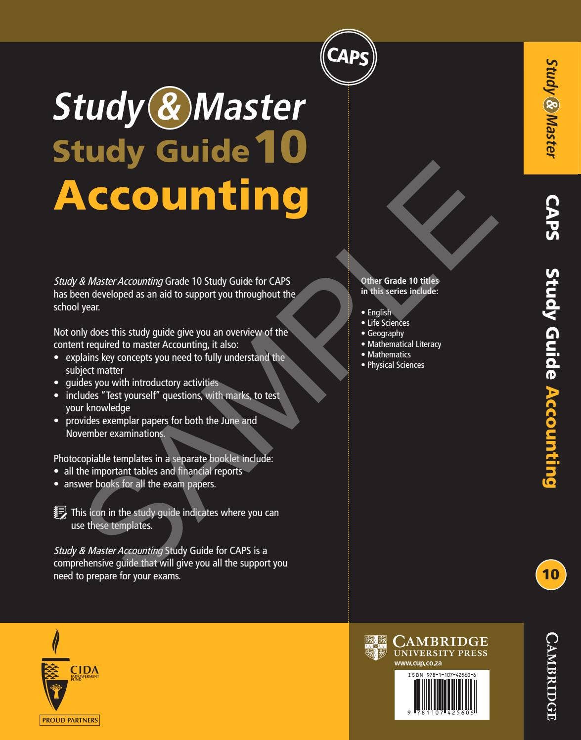 Study & Master Accounting Grade 10 Study Guide CAPS by Cambridge ...