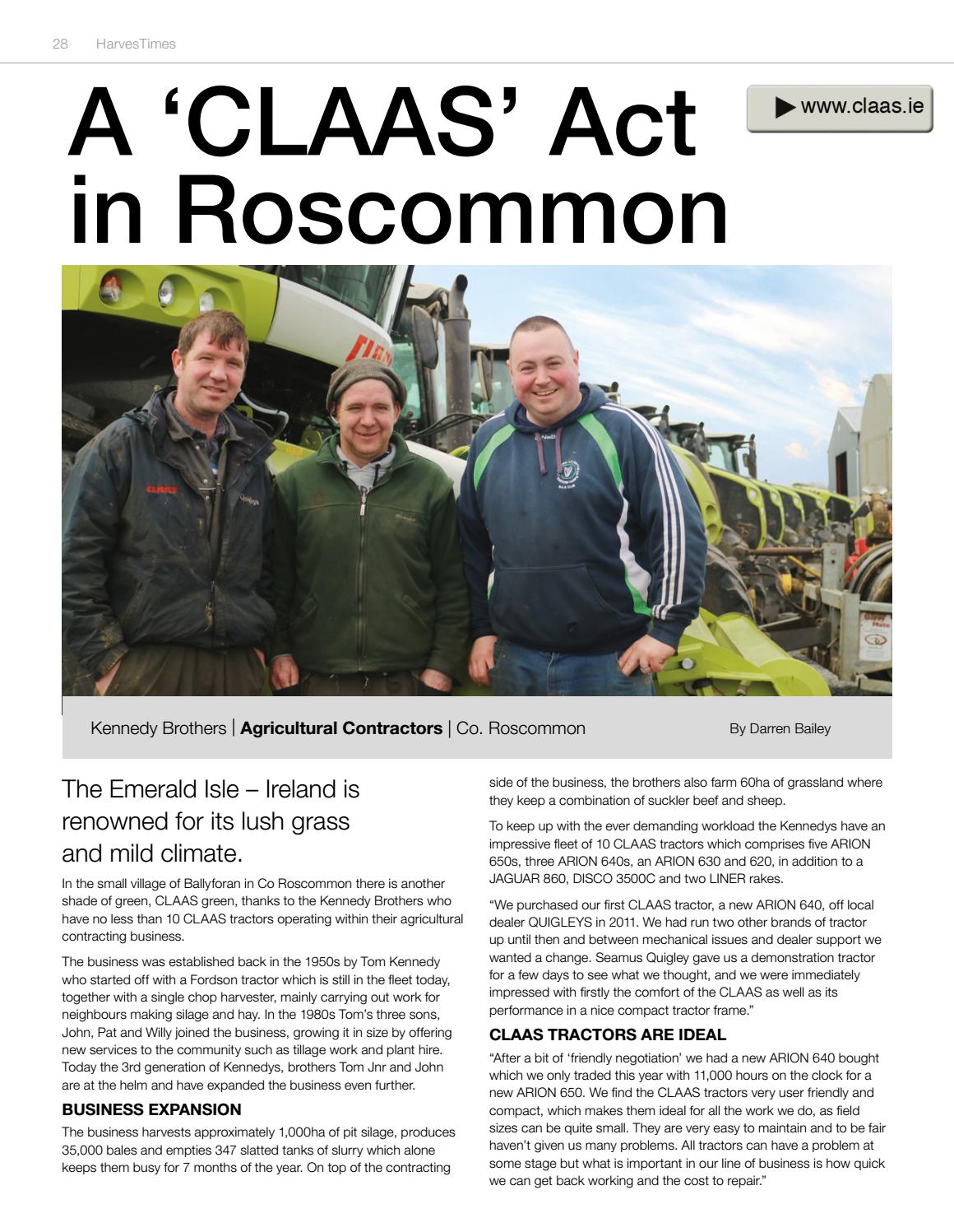 CLAAS customer feature: Kennedy Brothers by CLAAS UK - Issuu