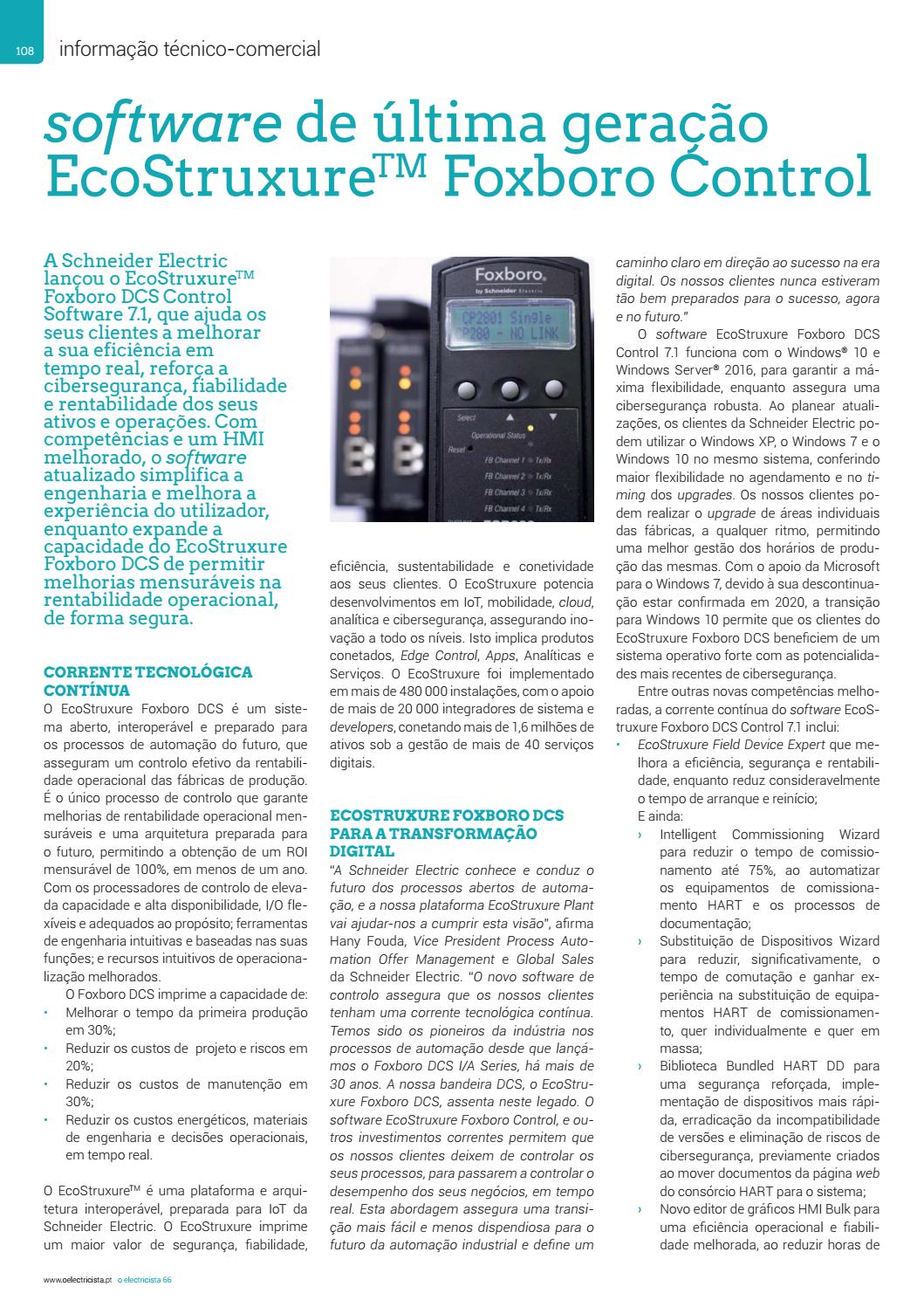 software de última geração EcoStruxureTM Foxboro Control by cie - Issuu