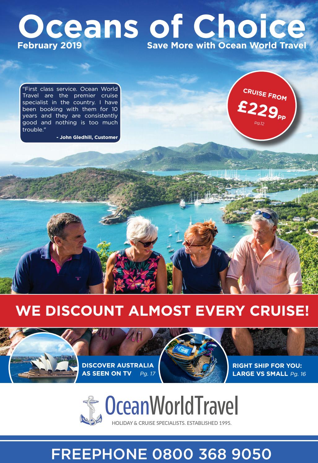 Oceans of Choice - February 2019 by Ocean World Travel - Issuu
