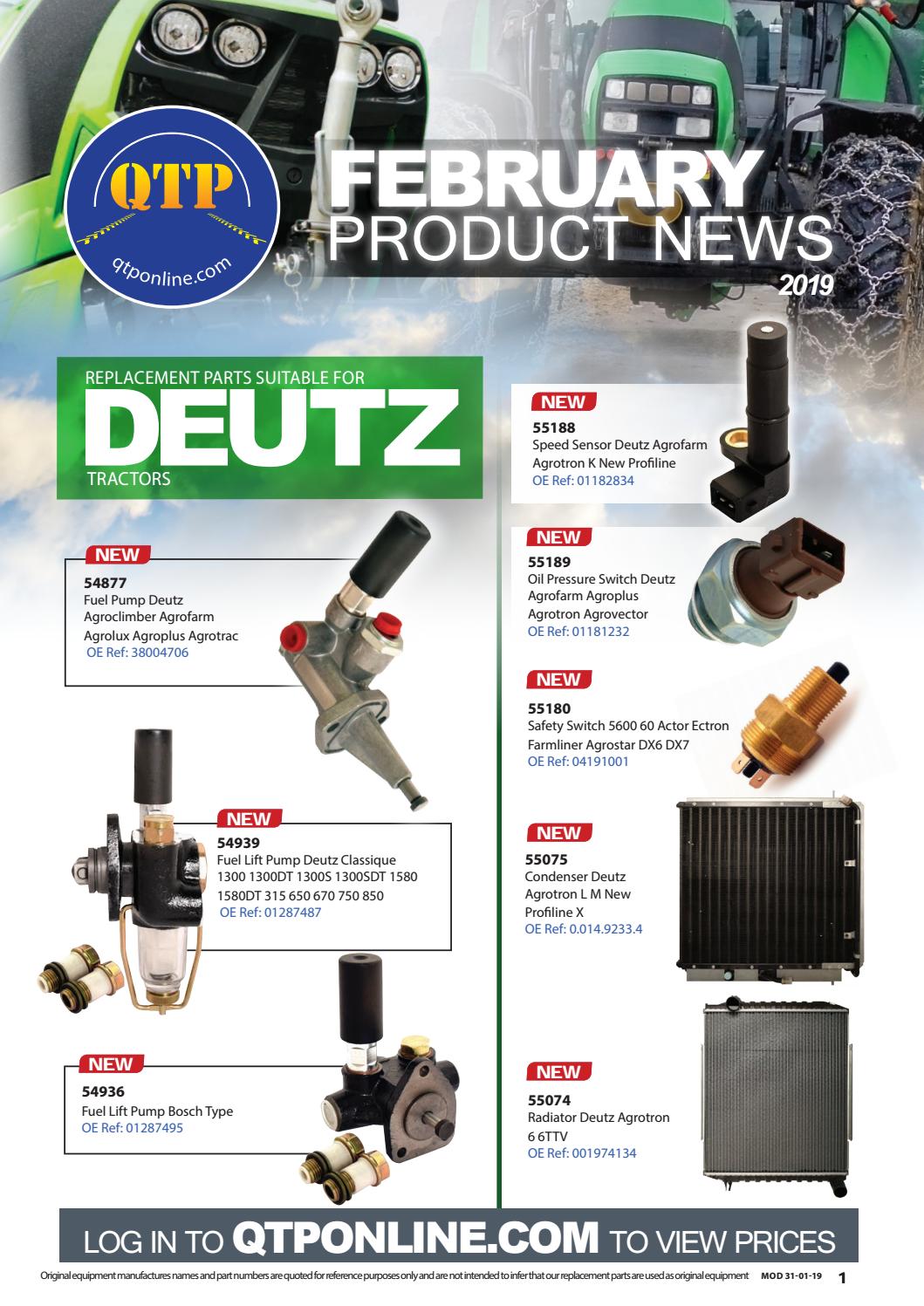 QTP February Product News 2019 by Quality Tractor Parts - Issuu