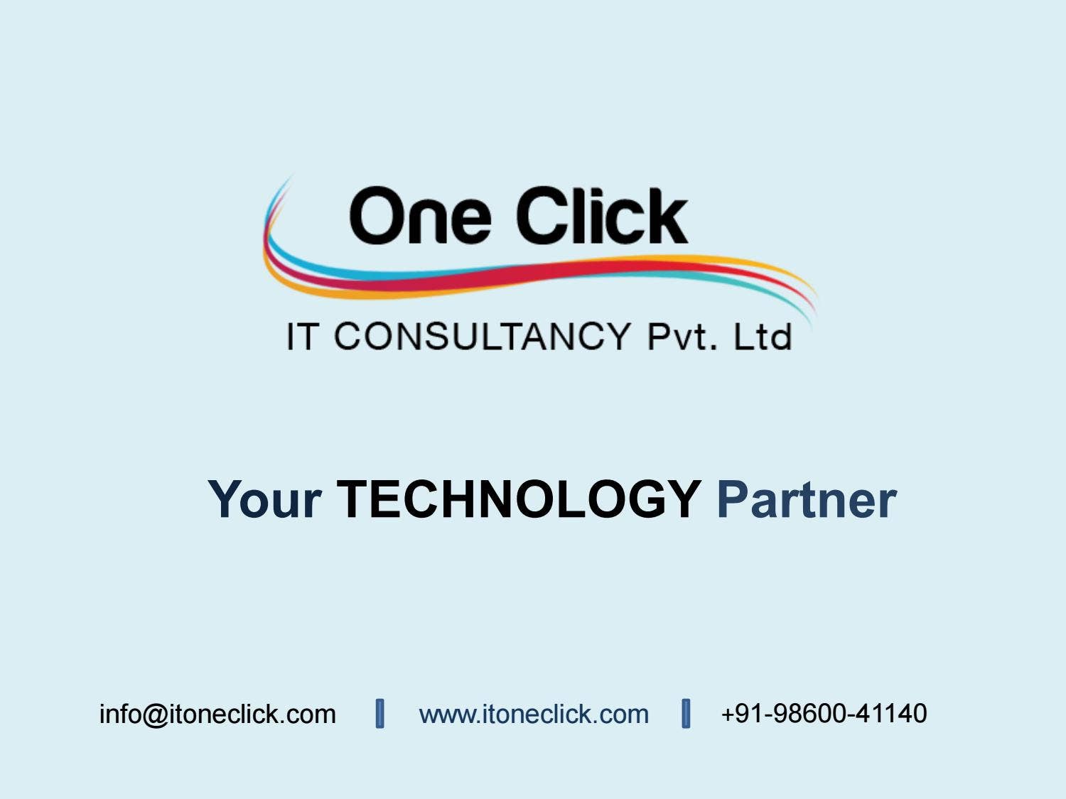 Web App Developed by Oneclick by One Click IT Consultancy - Issuu