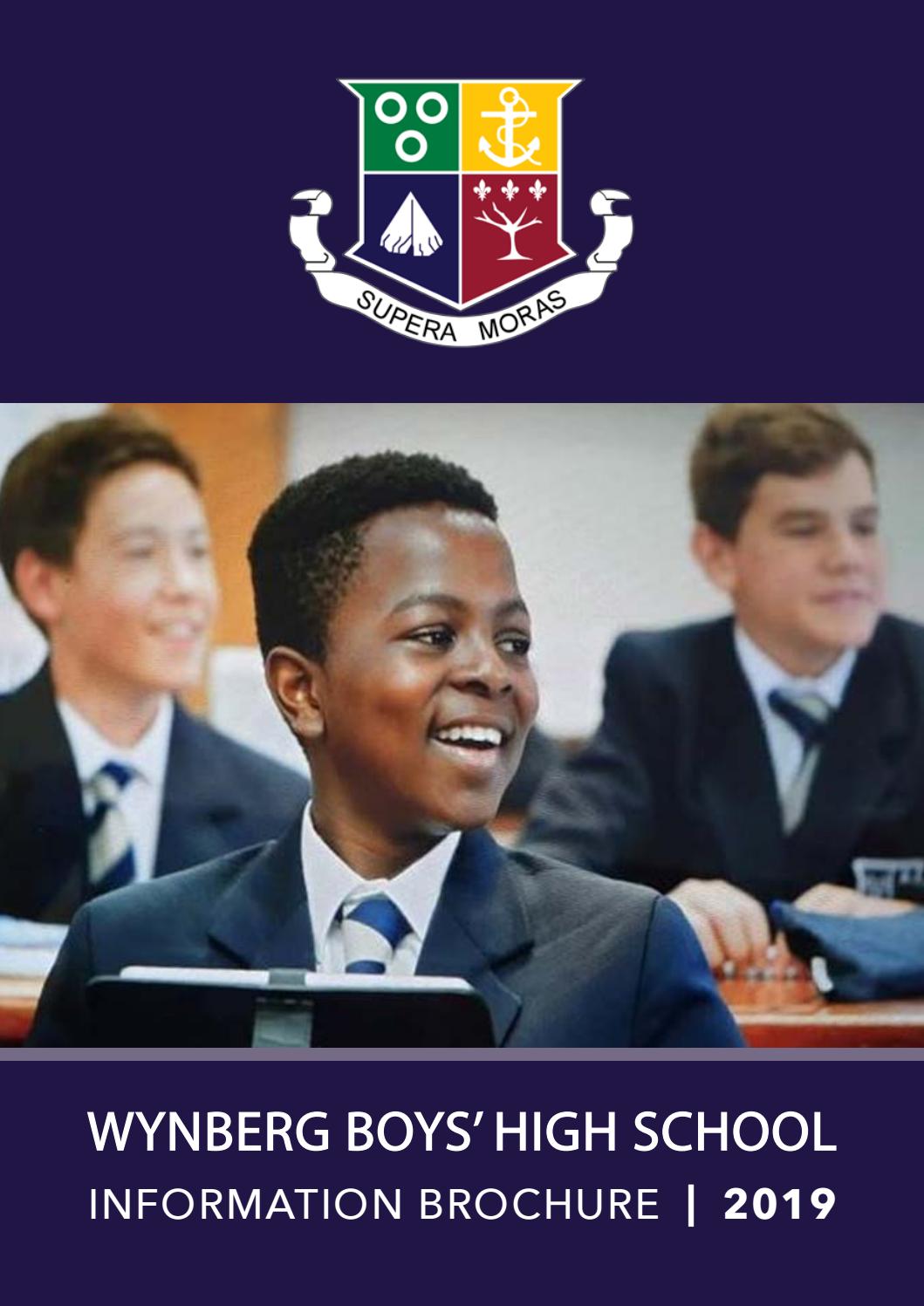 WBHS Information Brochure 2019 by Wynberg Boys' High School - Issuu