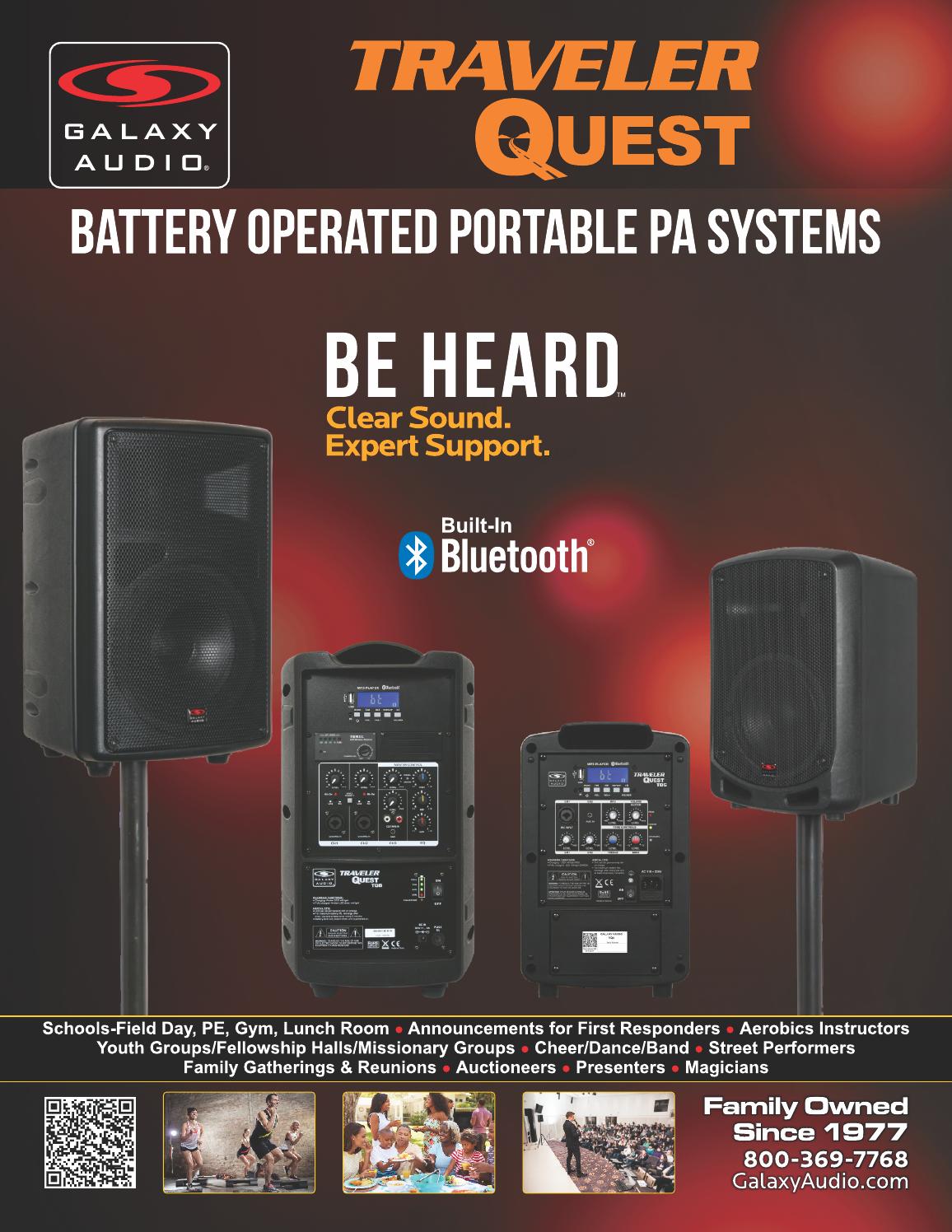 Galaxy Audio Traveler Quest Flyer 2018 by Galaxy Audio - Issuu