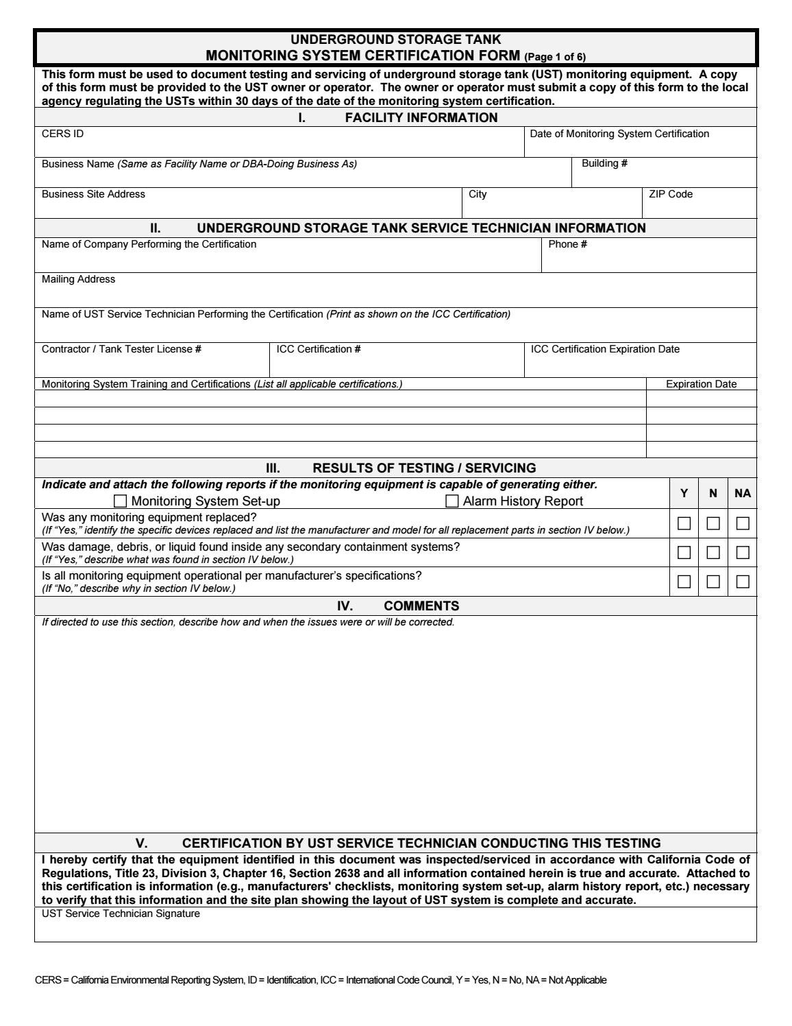 Monitoring System Certification Form by Los Angeles Fire Department - Issuu